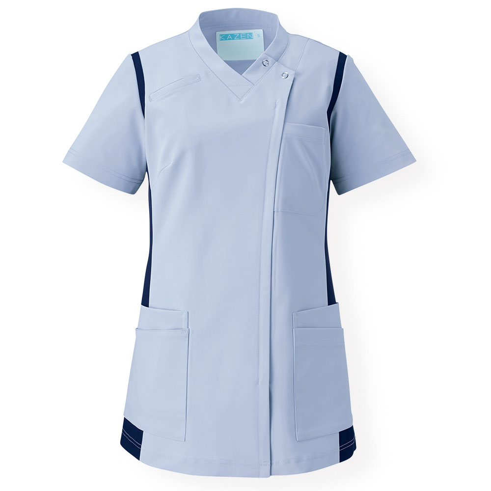 KAZEN 972 レディススクラブ（前開き） 5530円｜医療白衣のメディコレ！