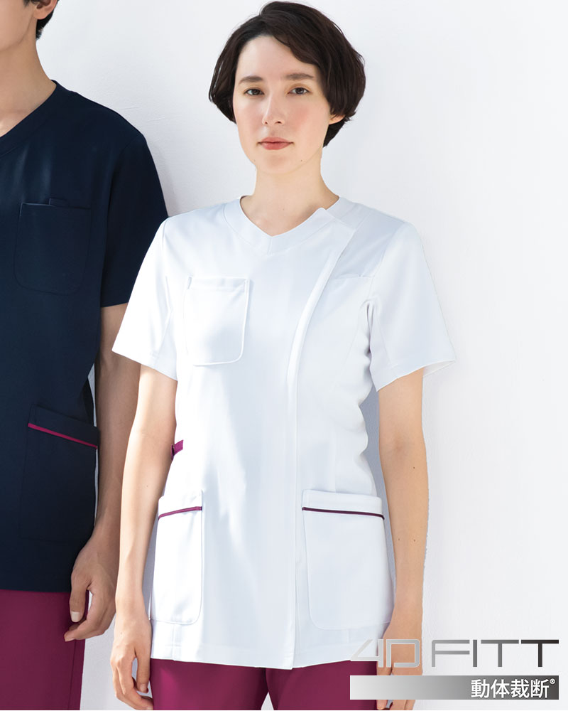 KAZEN 981 レディススクラブジャケット 4760円｜医療白衣のメディコレ！