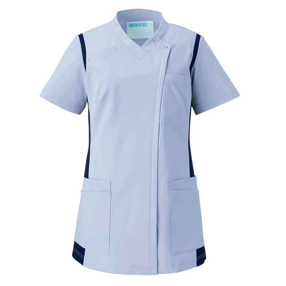 KAZEN 972 レディススクラブ（前開き） 4760円｜医療白衣のメディコレ！