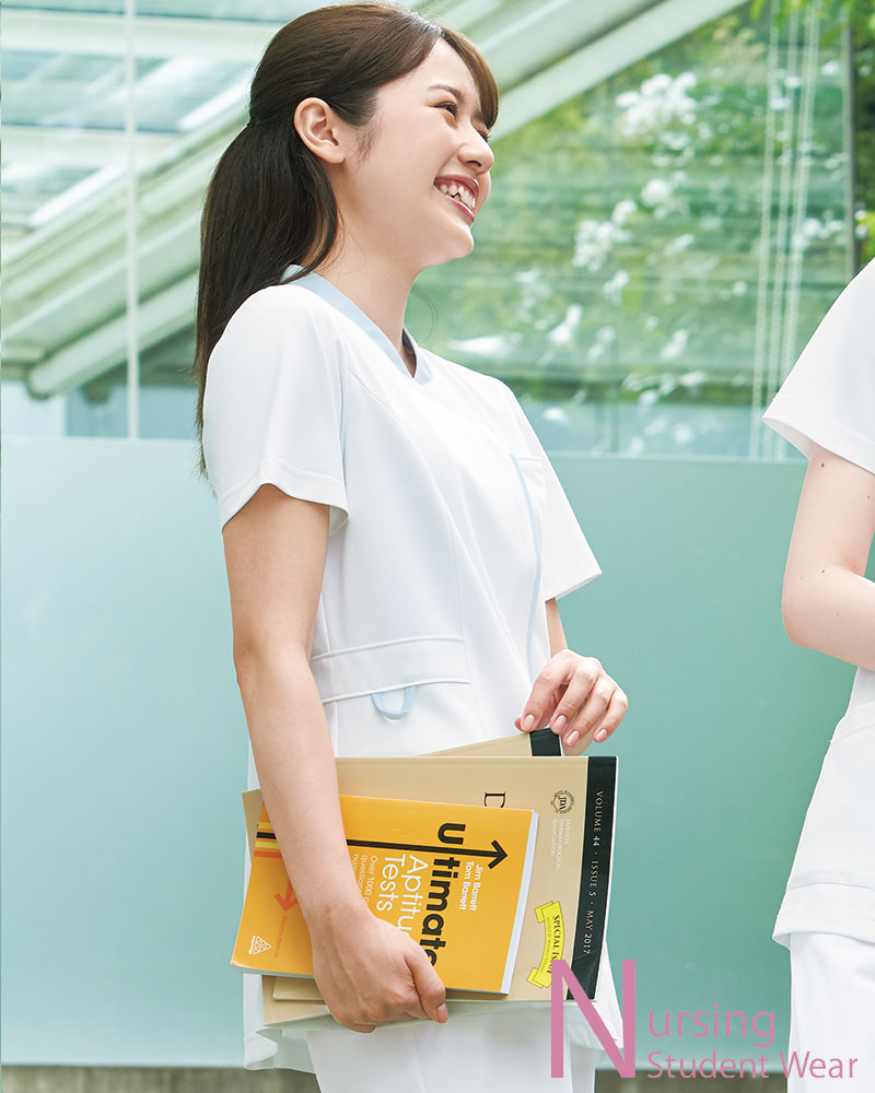 KAZEN 778 レディスジャケット半袖 5110円｜医療白衣のメディコレ！