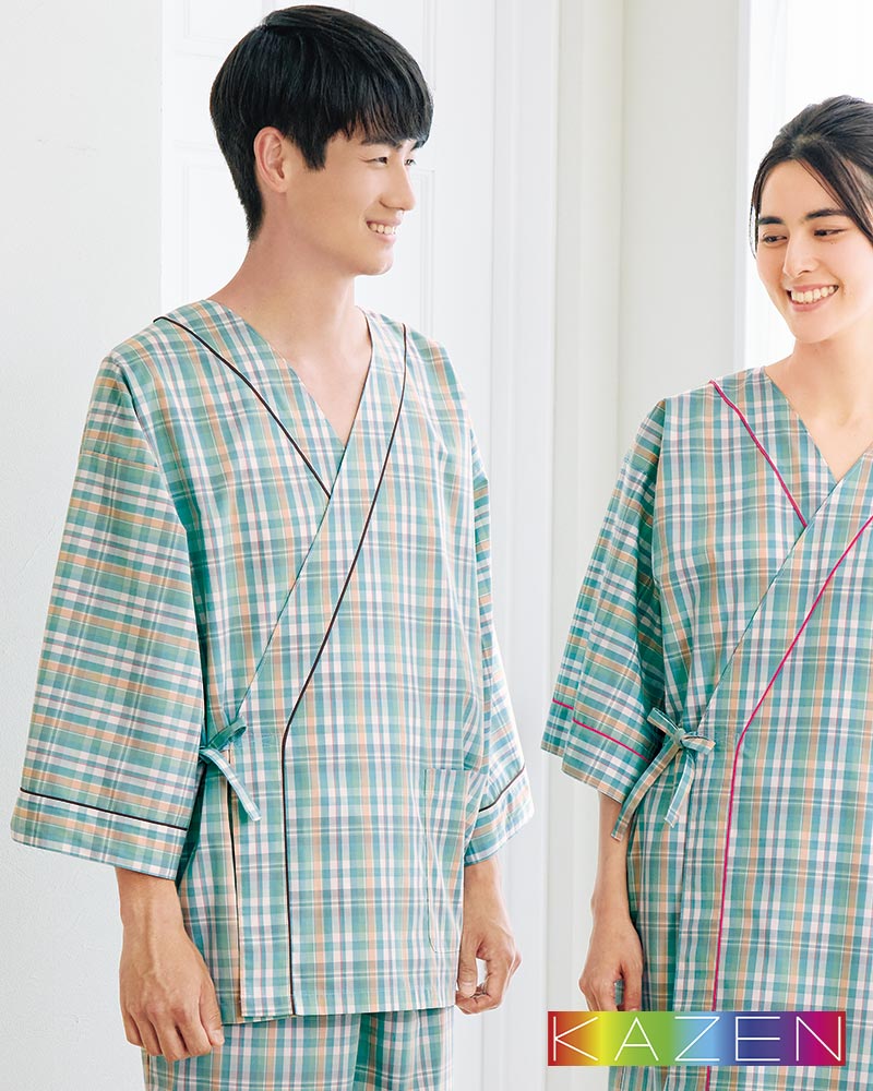 KAZEN 225-23 患者衣上衣 2590円｜医療白衣のメディコレ！