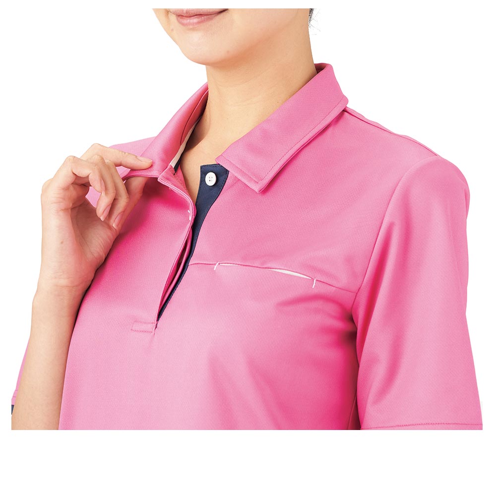 KAZEN KZN233 レディスニットシャツ（チュニック） 3430円｜医療白衣のメディコレ！