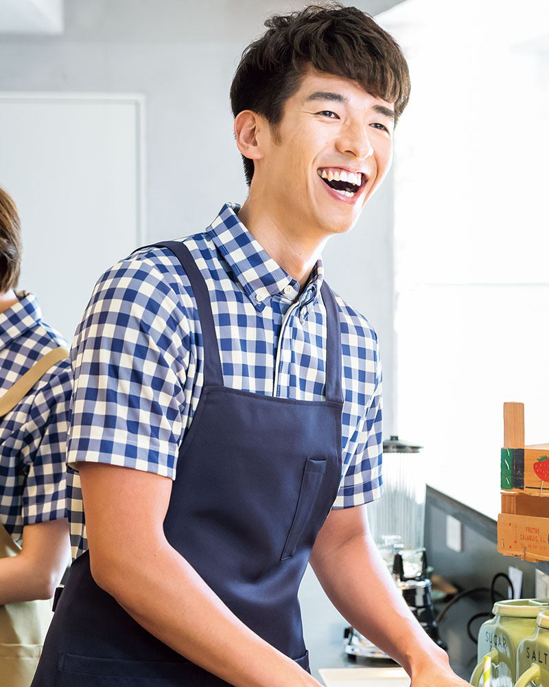 KAZEN APK499 胸当てエプロン 2030円｜医療白衣のメディコレ！