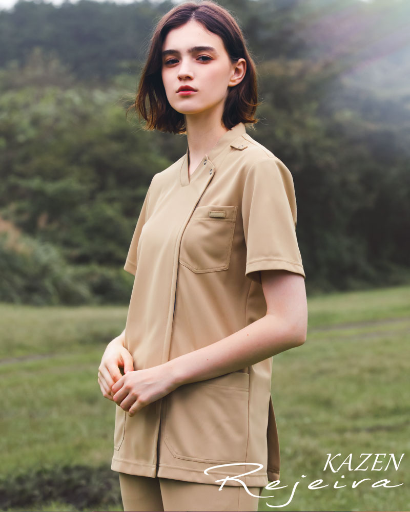 KAZEN KZN715 スクラブジャケット（男女兼用） 5740円｜医療白衣のメディコレ！