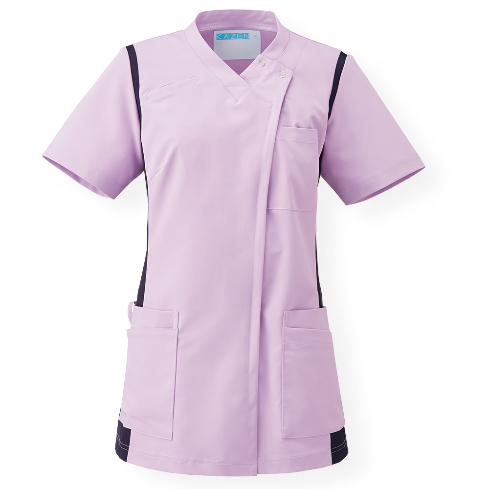 KAZEN 972 レディススクラブ（前開き） 5180円｜医療白衣のメディコレ！