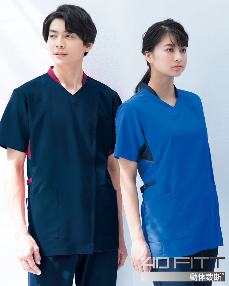 KAZEN 988 スクラブジャケット（男女兼用） 5530円｜医療白衣のメディコレ！