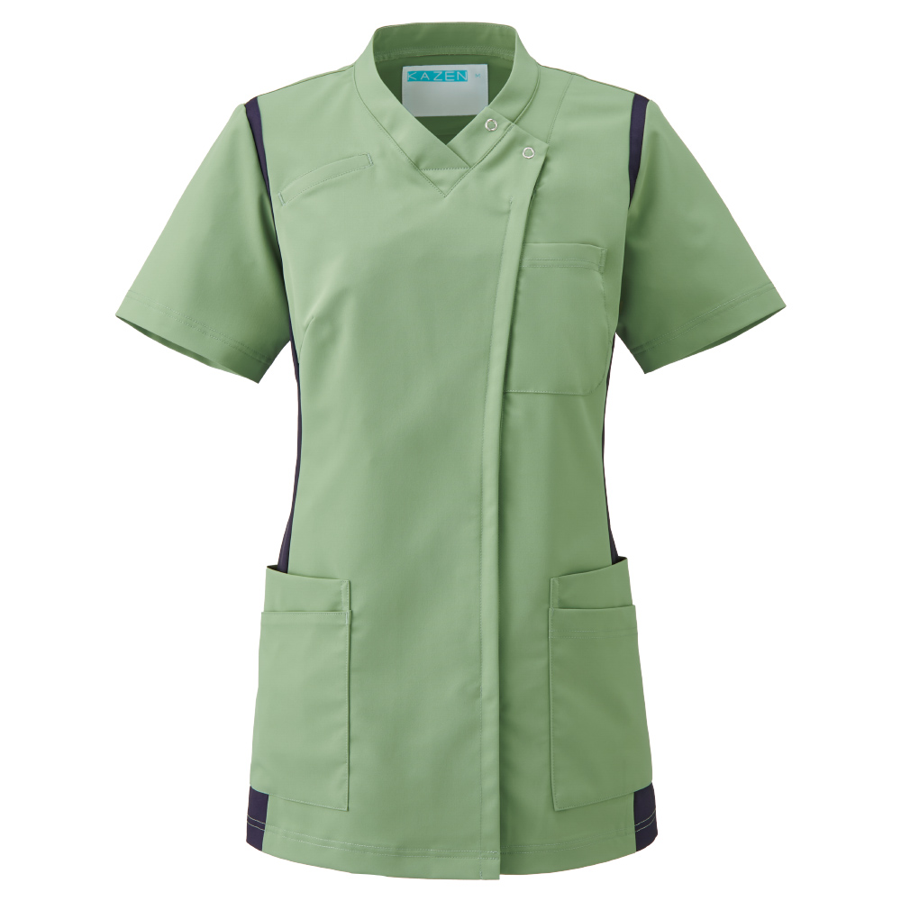 KAZEN 972 レディススクラブ（前開き） 5530円｜医療白衣のメディコレ！