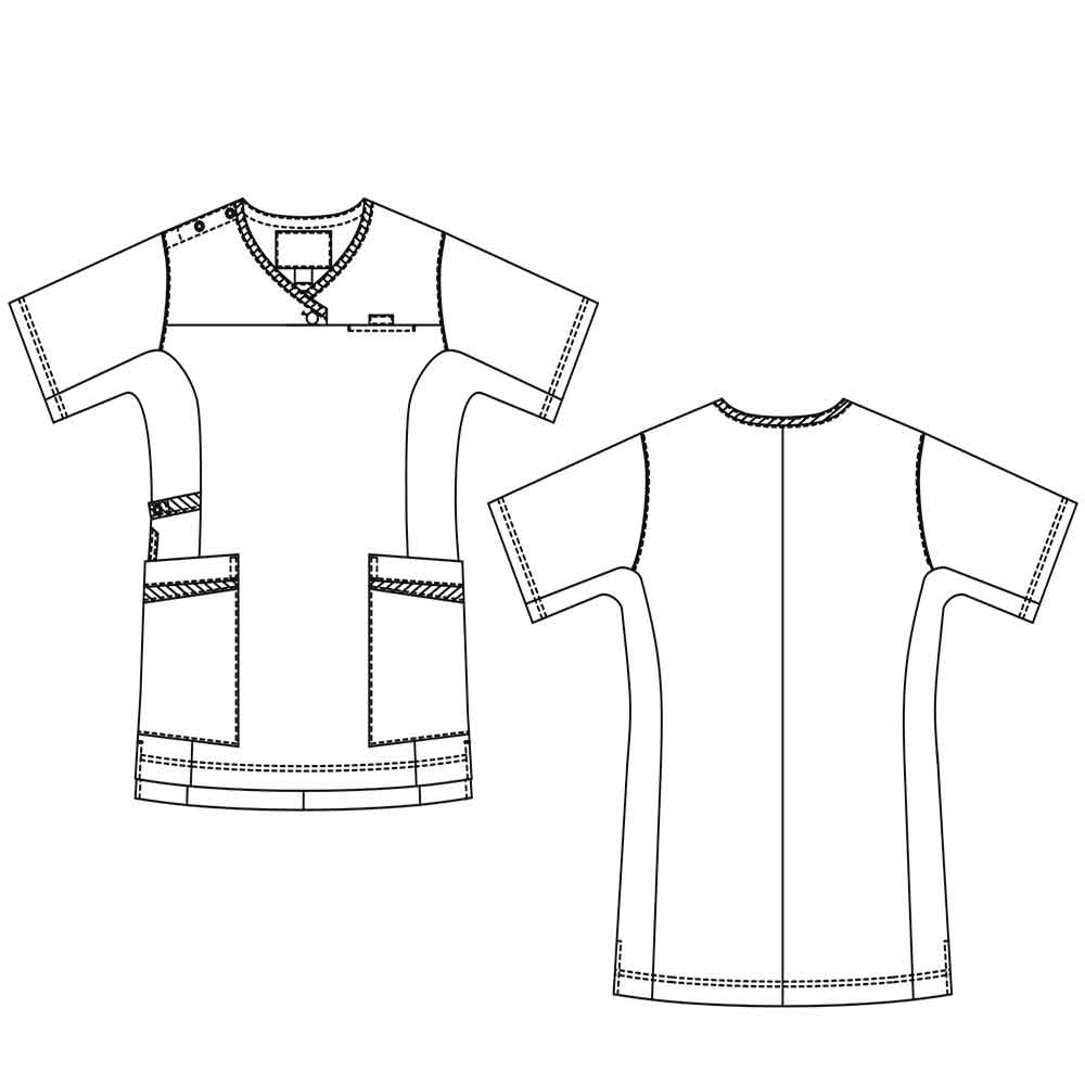 KAZEN 992 レディススクラブ 5320円｜医療白衣のメディコレ！