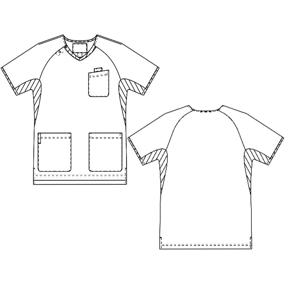 KAZEN 983 スクラブ（男女兼用） 4550円｜医療白衣のメディコレ！