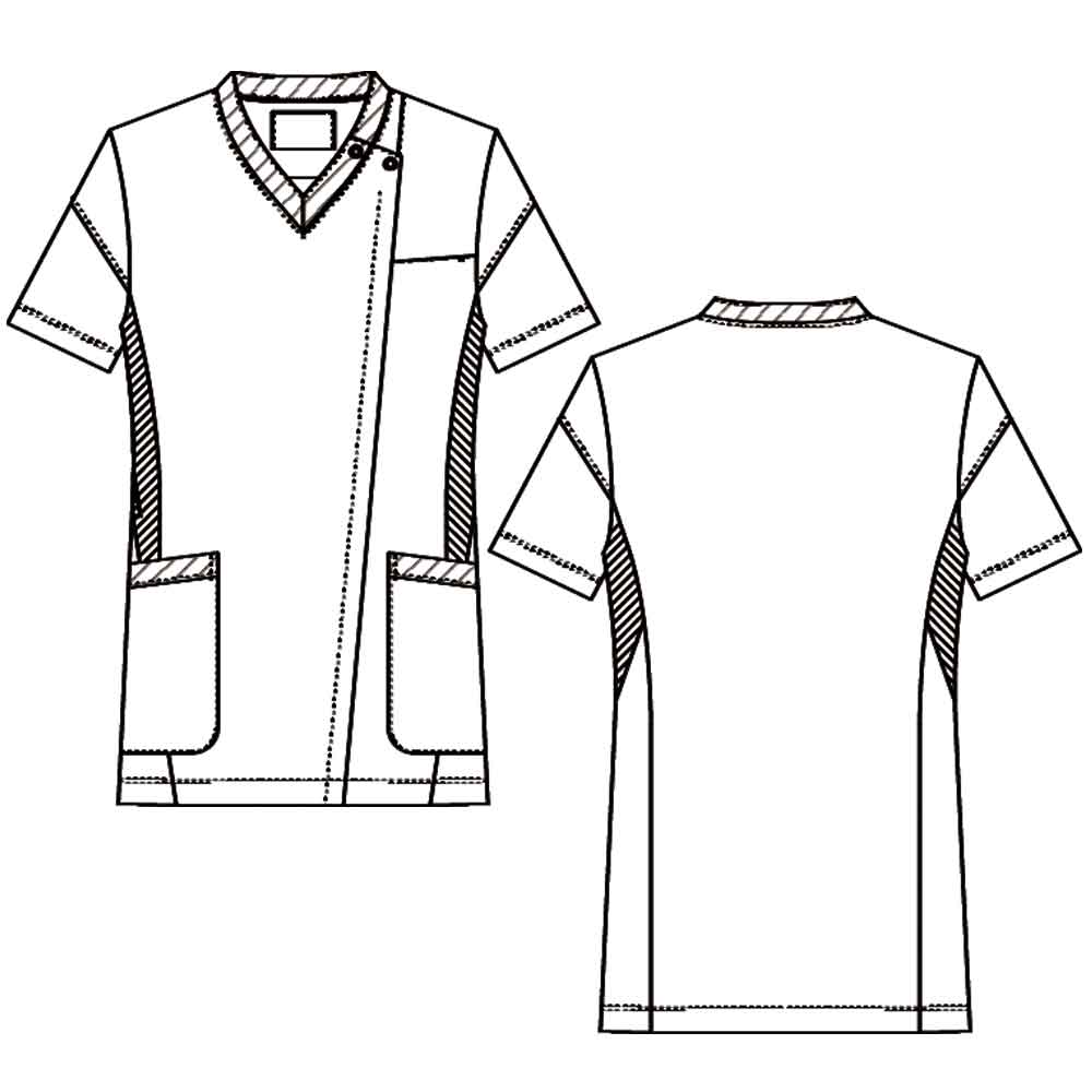 KAZEN 034 スクラブジャケット（男女兼用） 5740円｜医療白衣のメディコレ！