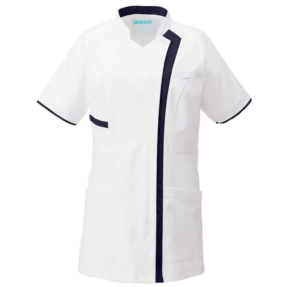 KAZEN KZN702 レディススクラブジャケット半袖 5460円｜医療白衣のメディコレ！