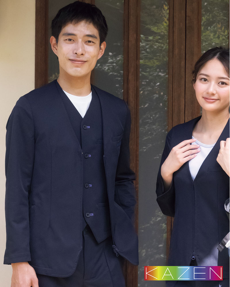 KAZEN KZN258 ジャケット（男女兼用） 10500円｜医療白衣のメディコレ！