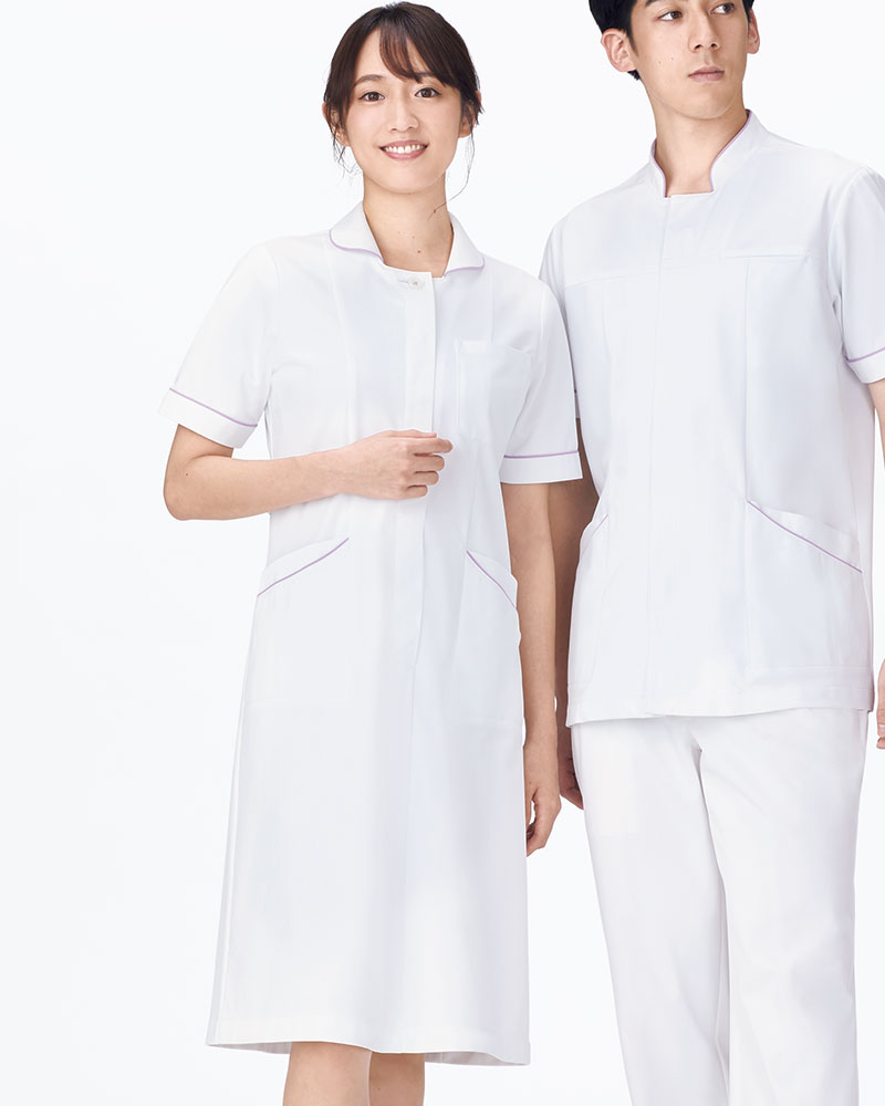 KAZEN 020 ワンピース半袖 5460円｜医療白衣のメディコレ！