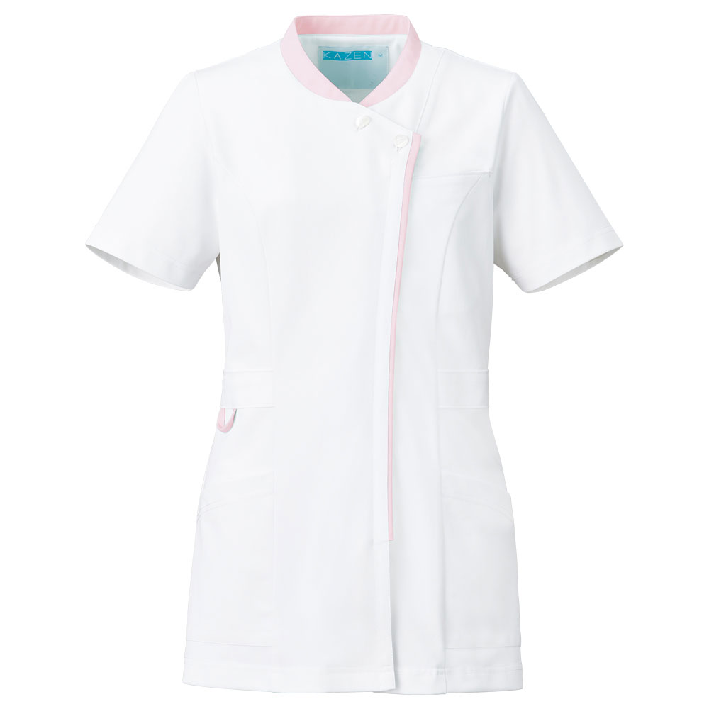 KAZEN 778 レディスジャケット半袖 5110円｜医療白衣のメディコレ！