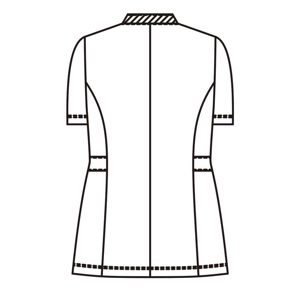 KAZEN 778 レディスジャケット半袖 5110円｜医療白衣のメディコレ！