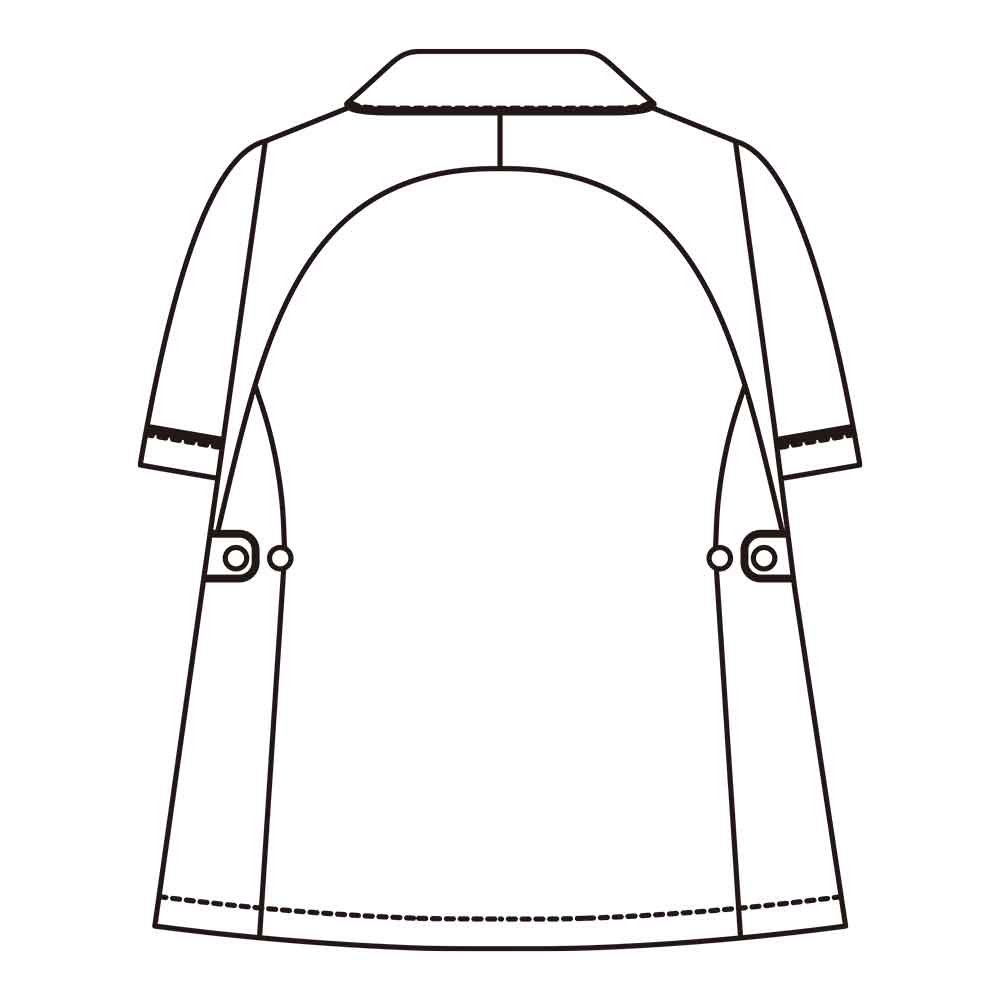 KAZEN 177 マタニティジャケット半袖 8400円｜医療白衣のメディコレ！