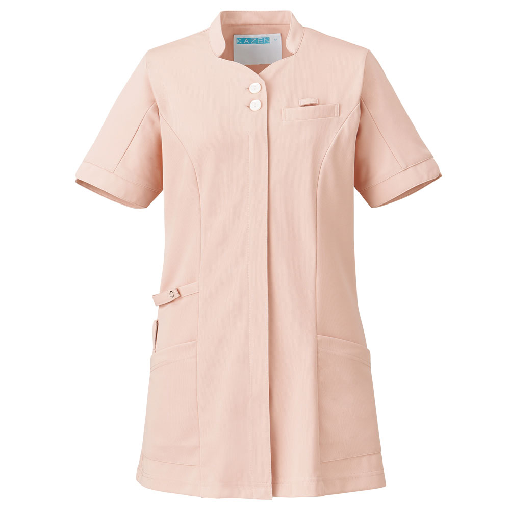 KAZEN 993 レディスジャケット半袖 5040円｜医療白衣のメディコレ！