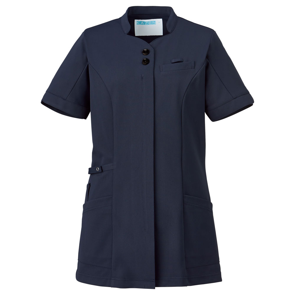 KAZEN 993 レディスジャケット半袖 5530円｜医療白衣のメディコレ！