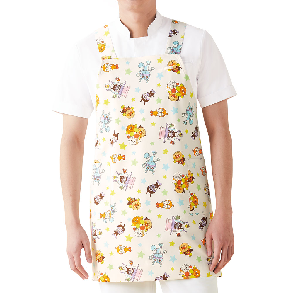 KAZEN ANP918 プリントエプロン（アンパンマン） 4240円｜医療白衣のメディコレ！
