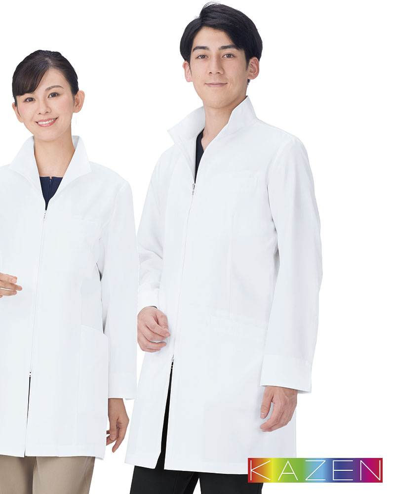 KAZEN 113-90 メンズハーフコート 7070円｜医療白衣のメディコレ！