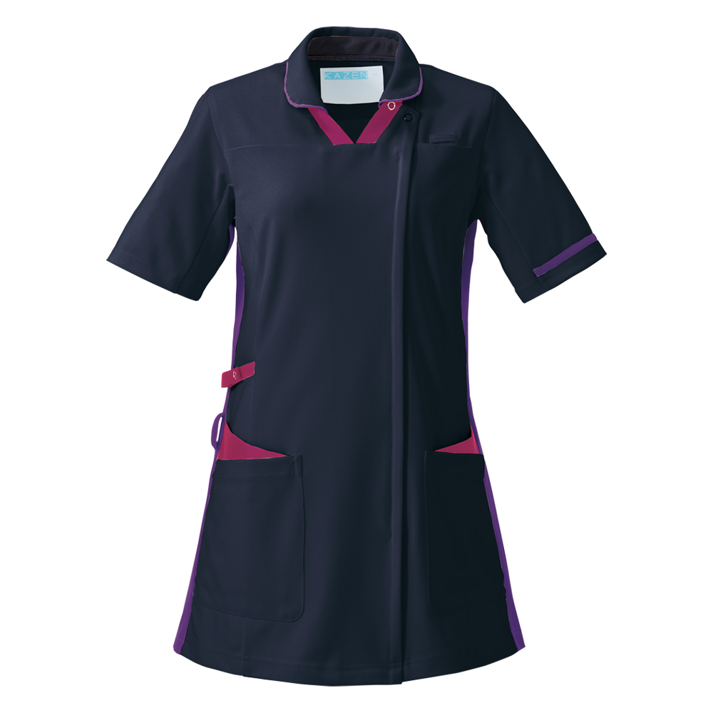 KAZEN 996 レディススクラブジャケット（衿付） 5180円｜医療白衣のメディコレ！