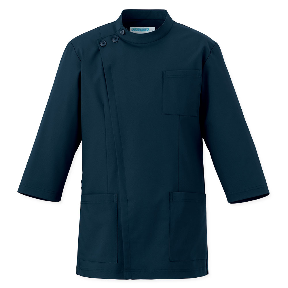 KAZEN 763 ジャケット七分袖（男女兼用） 5320円｜医療白衣のメディコレ！