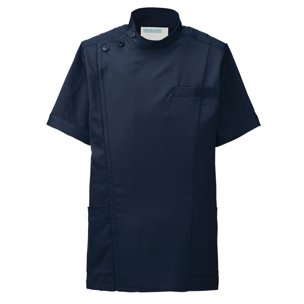 KAZEN 253 メンズジャケット半袖 5320円｜医療白衣のメディコレ！