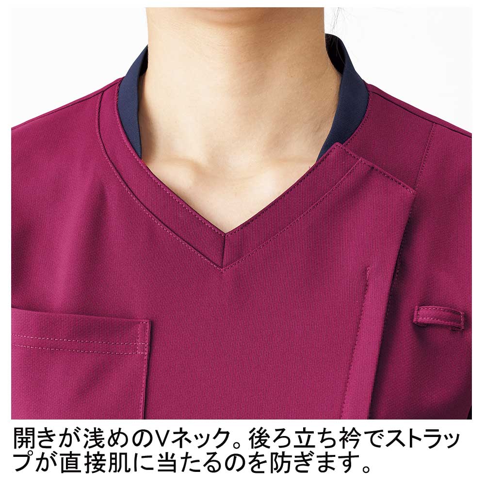 KAZEN 986 レディススクラブジャケット 5320円｜医療白衣のメディコレ！