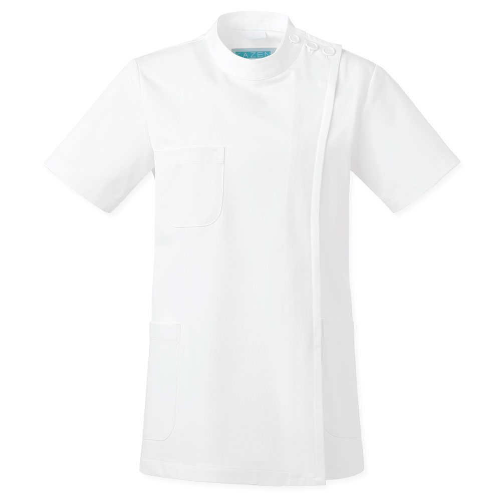 KAZEN 263 レディス医務衣半袖 5110円｜医療白衣のメディコレ！
