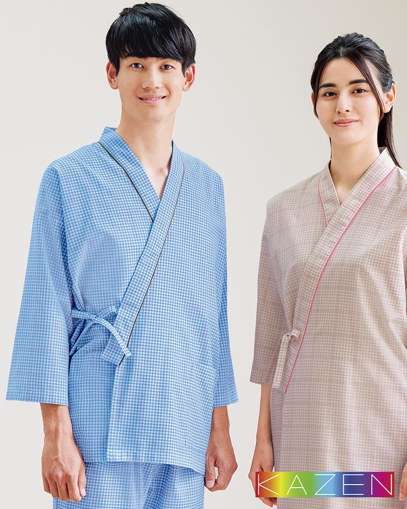 KAZEN 285 患者衣（甚平型） 2380円｜医療白衣のメディコレ！