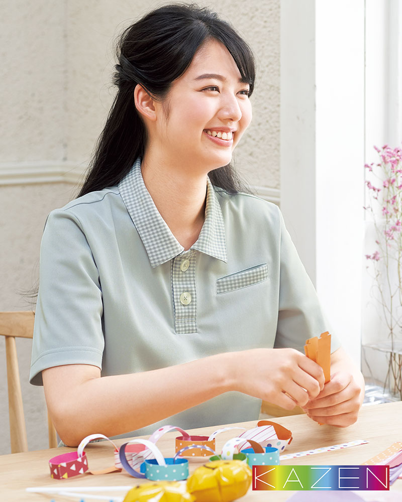 KAZEN APK236 ニットシャツ 4900円｜医療白衣のメディコレ！