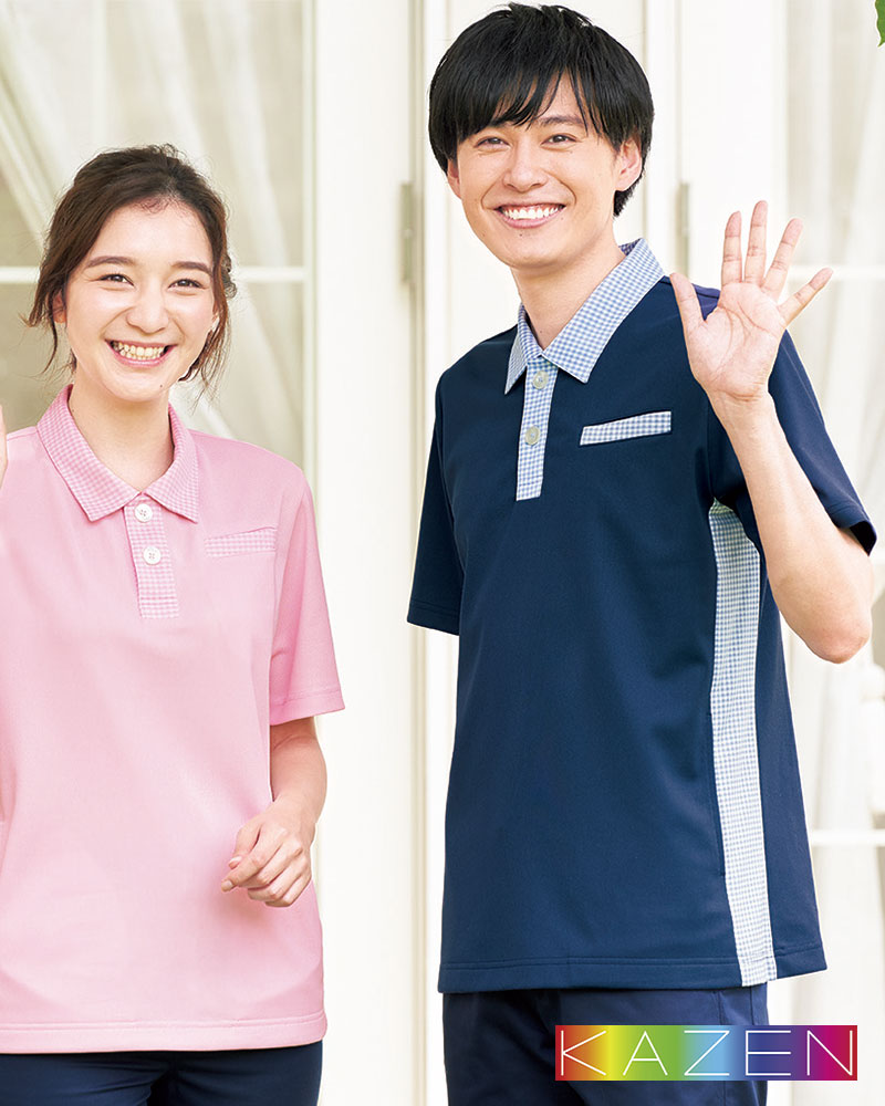 KAZEN APK236 ニットシャツ 4900円｜医療白衣のメディコレ！