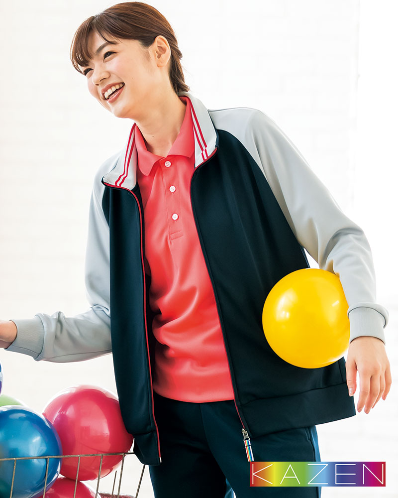 KAZEN 243-18 ジャージジャケット 7420円｜医療白衣のメディコレ！