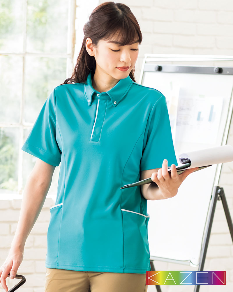 KAZEN KZN231 ニットシャツ 3570円｜医療白衣のメディコレ！